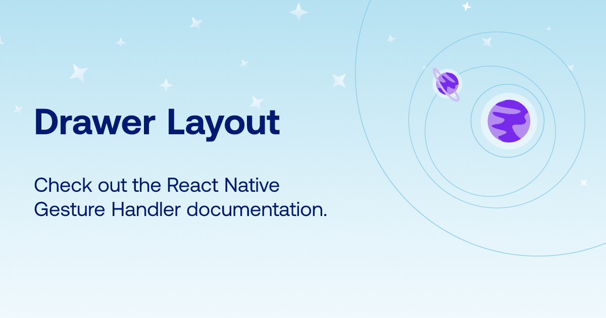 Drawer Layout | React Native Gesture Handler