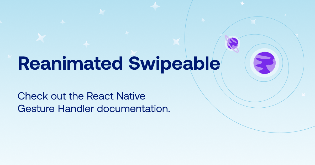 Reanimated Swipeable | React Native Gesture Handler